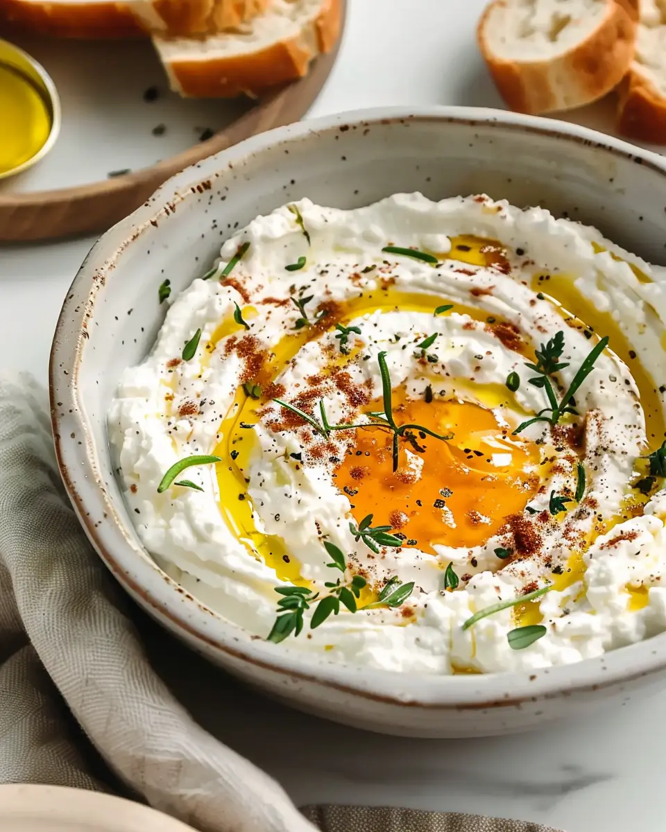 Spicy Ricotta Dip with Hot Honey